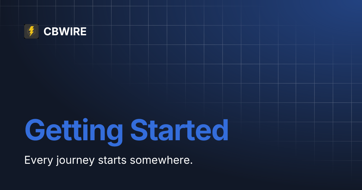 Getting Started | CBWIRE