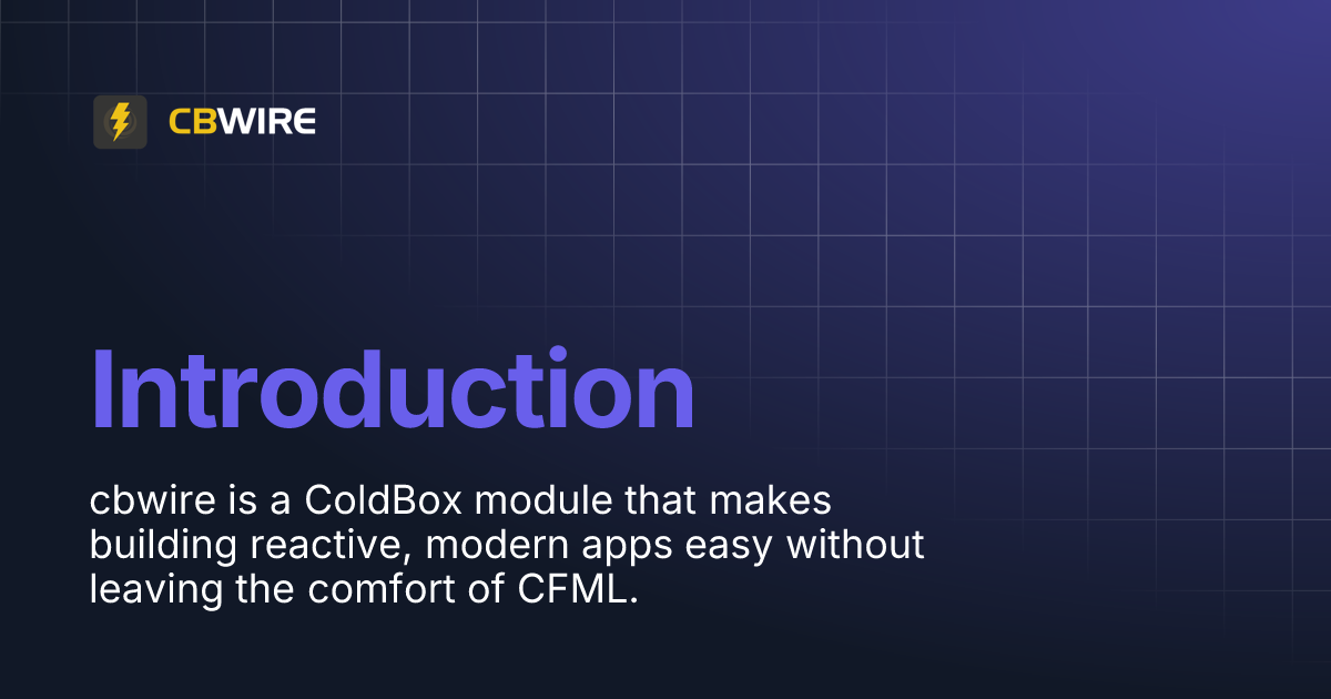 Introduction | v1.x | CBWIRE